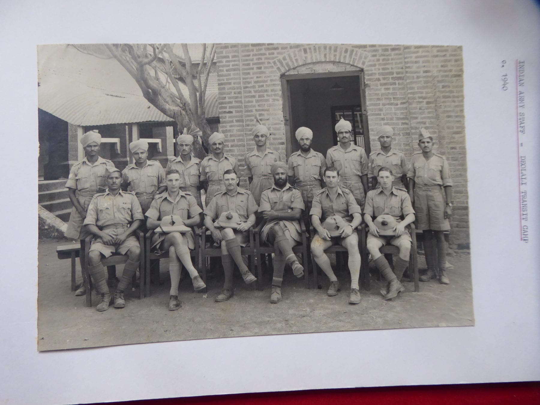 Indian Army Staff at Deolali Transit Camp, photograph of c 1940 – Bates ...