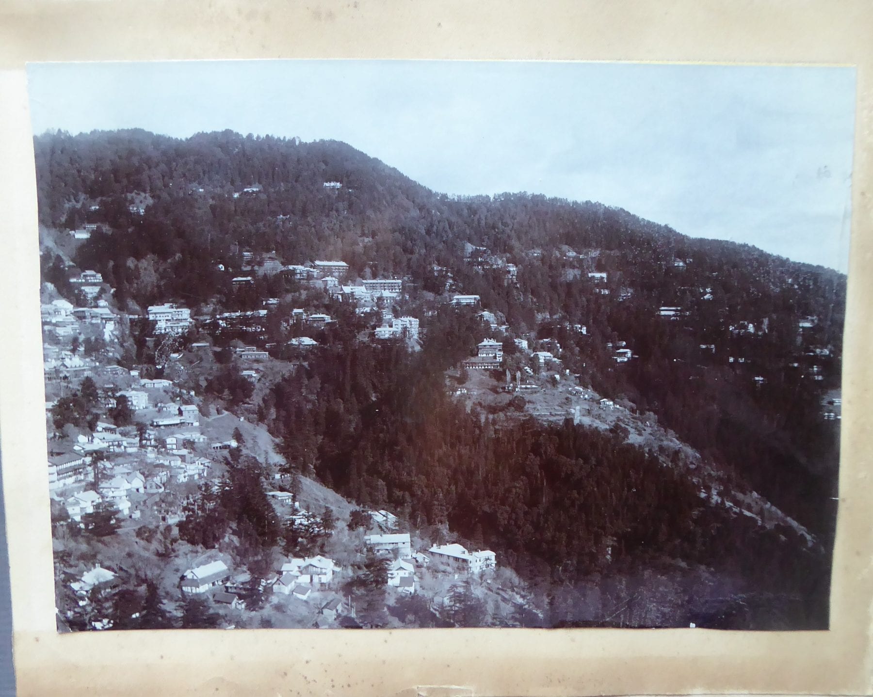 SIMLA: a large full plate view of part of the summer capital, circa ...