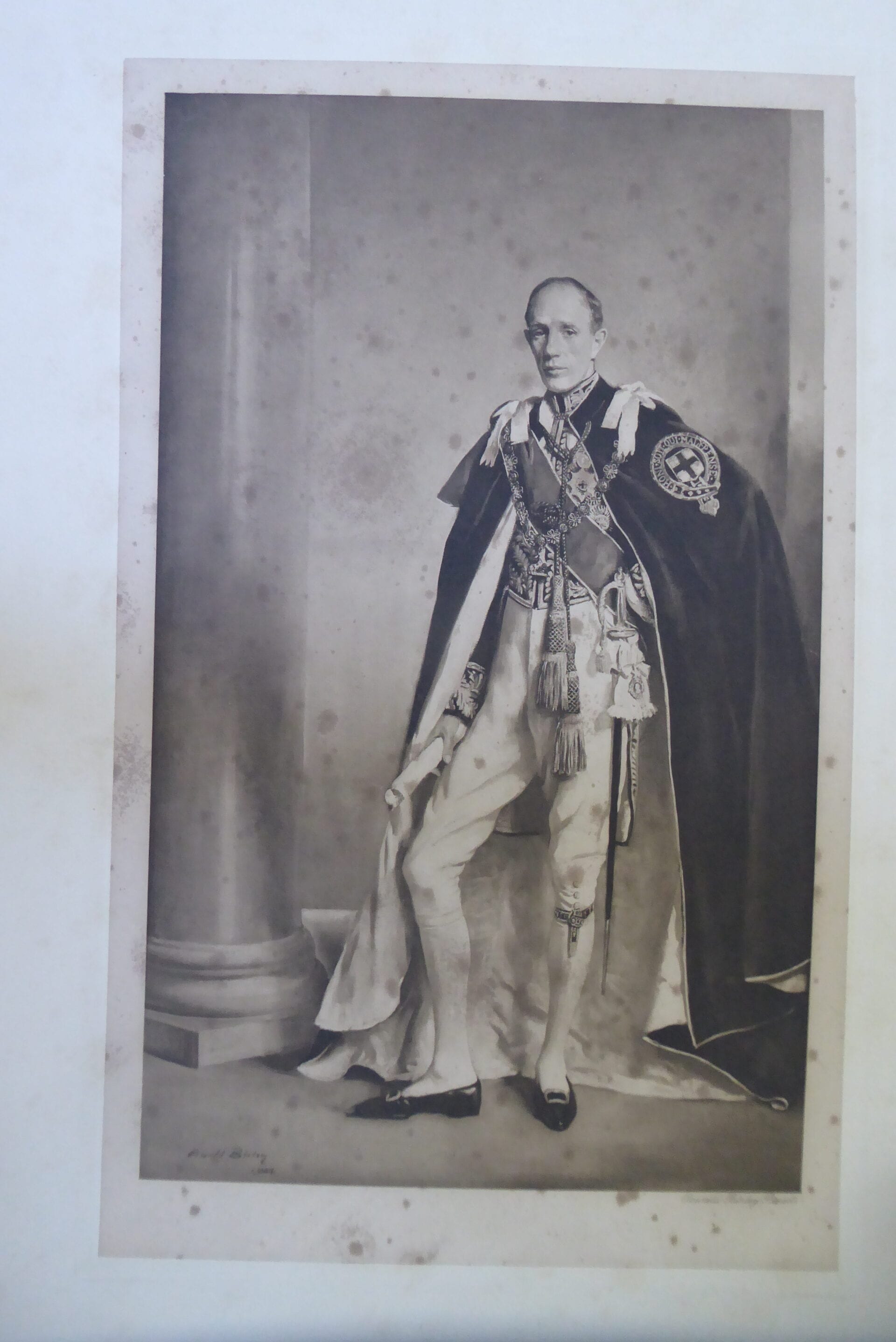 Lord Irwin: a large print of the former Viceroy in Garter robes, 1930s ...
