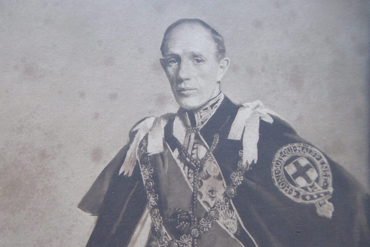 Lord Irwin: a large print of the former Viceroy in Garter robes, 1930s ...