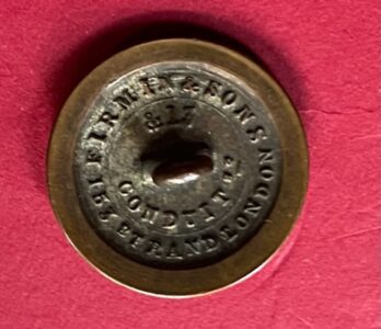 Armorial livery button with a Wyvern, silver plated 26mm – Bates and ...