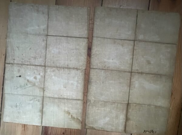 SUFFOLK. Folding map of the county divided into Hundreds by Bowen, 18th ...